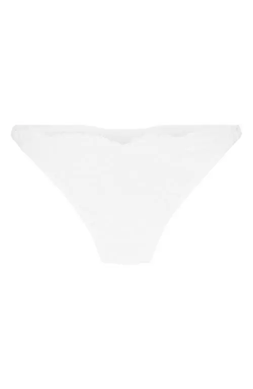 Hunkemoller Whitney High Leg Thong - Snow White