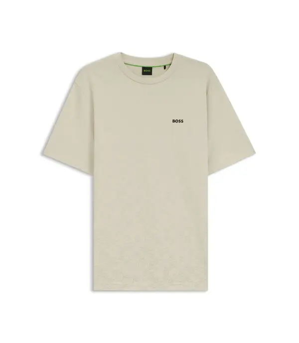 BOSS Cotton-piqué T-shirt With All-over Print