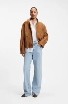 BOSS Suede Bomber Jacket