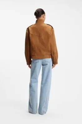 BOSS Suede Bomber Jacket