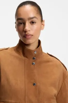 BOSS Suede Bomber Jacket