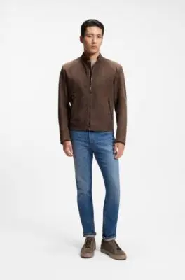 BOSS Suede Gary Trainers - Khaki