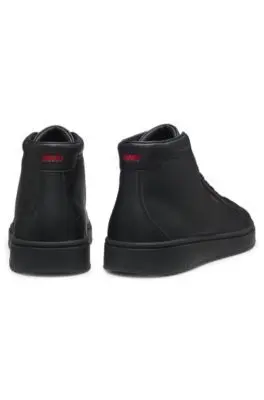 Hugo High-top Faux Leather Sneakers