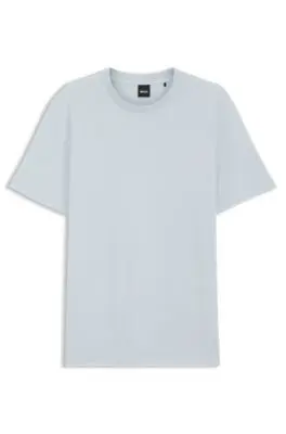 BOSS Bubble-jacquard Structure T-shirt In A Cotton Blend