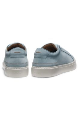 BOSS Gary Suede Trainers - Light Blue