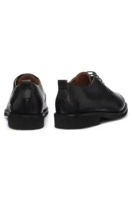 Hugo Leather Derby Shoes With Brogue Detailing