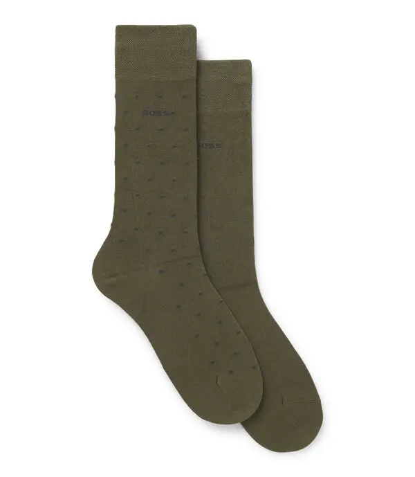 BOSS Two-pack Regular Length Socks - Green