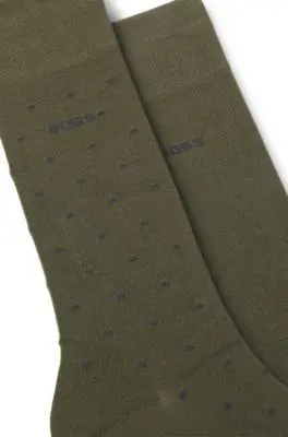 BOSS Two-pack Regular Length Socks - Green