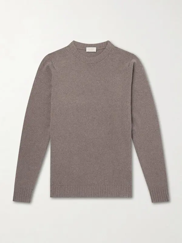 John Smedley Norfolk Recycled Cashmere And Merino Wool Blend Sweater - Brown