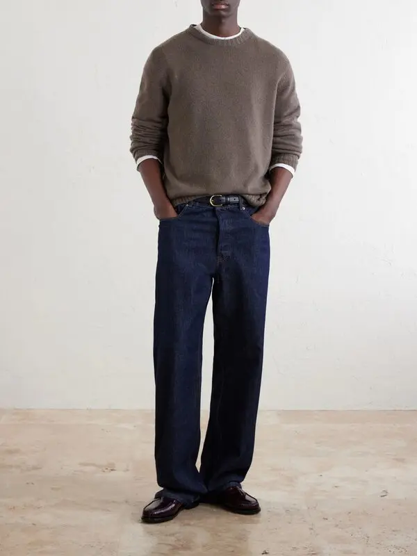 John Smedley Norfolk Recycled Cashmere And Merino Wool Blend Sweater - Brown