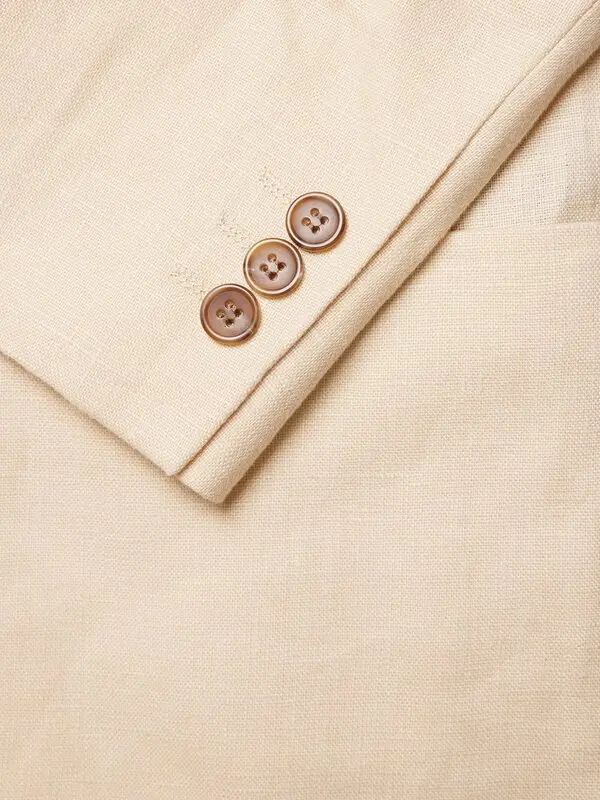 Nn07 Jordin 1454 Double-breasted Linen Suit Jacket