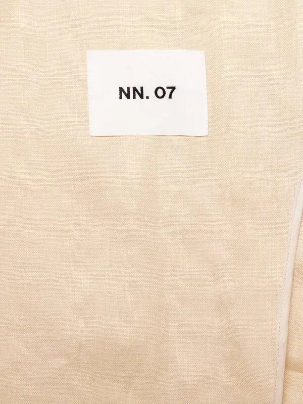 Nn07 Jordin 1454 Double-breasted Linen Suit Jacket
