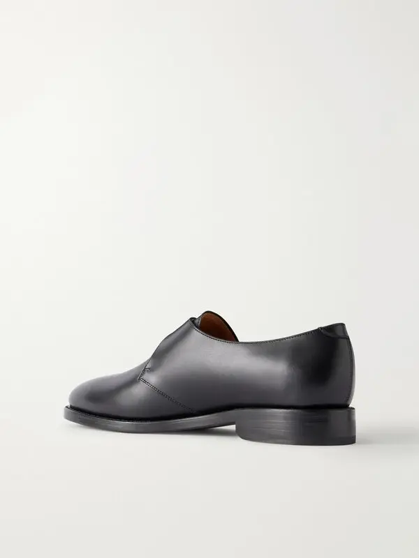 MORJAS Monk Strap Leather Dress Shoes