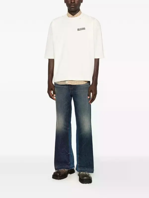 GALLERY DEPT. Belt-loop Logo-patch Jeans