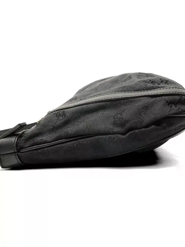Gucci 2000s Gg Canvas Abbey Shoulder Bag - Black