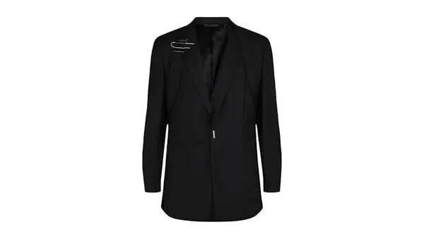 Givenchy Ulock Harness Slim Fit Blazer - Black