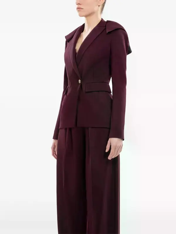 SAIID KOBEISY Ruffled Tailored Jacket