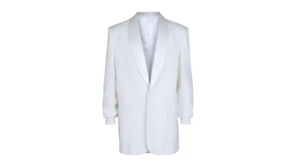 Givenchy Shawl Lapel Woven Blazer - White