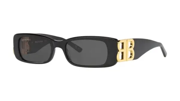 Balenciaga 0096 Sunglasses - Black/gold