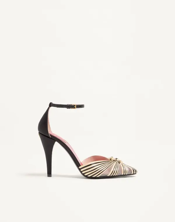 Valentino Garavani Annine Satin Pumps - Black/nude