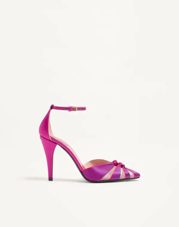 Valentino Garavani Annine Satin Pumps - Fuchsia/multicolour