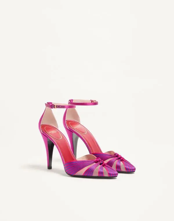 Valentino Garavani Annine Satin Pumps - Fuchsia/multicolour