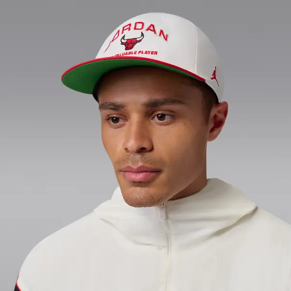 JORDAN Pro Unstructured Flat Bill Cap - White