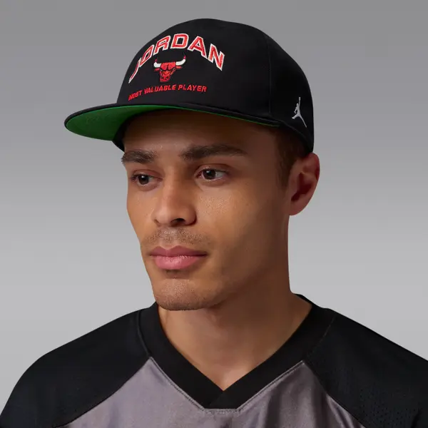 JORDAN Pro Unstructured Flat Bill Hat - Black
