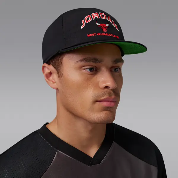 JORDAN Pro Unstructured Flat Bill Cap - Black