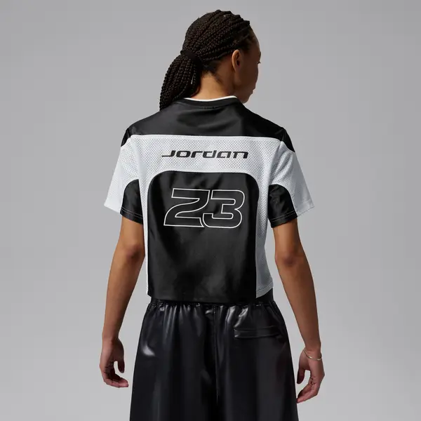 JORDAN Flight Jersey With Mesh Paneling - Black