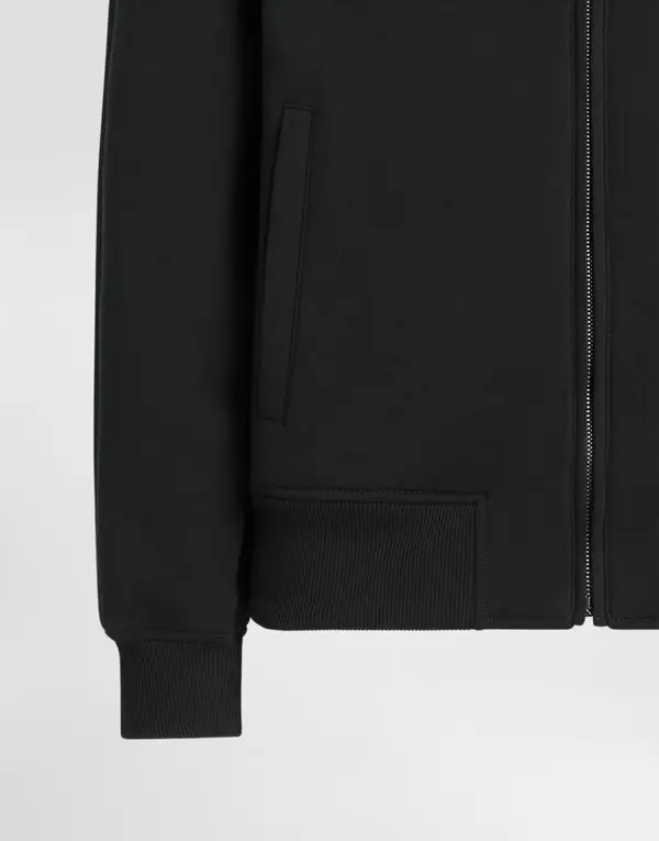 Dolce & Gabbana Jersey Sweatshirt With Heraldic Patch - Black