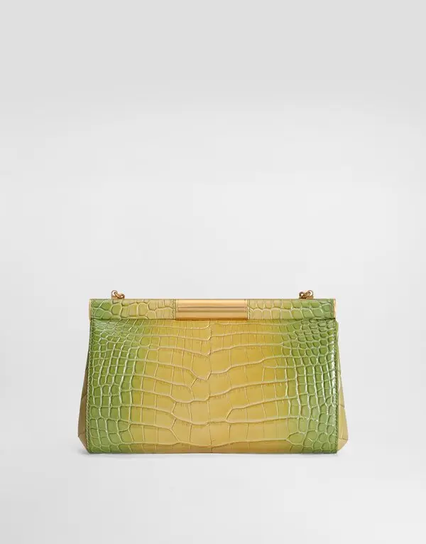Dolce & Gabbana Marlene Degradé Alligator Shoulder Bag - Multicolor