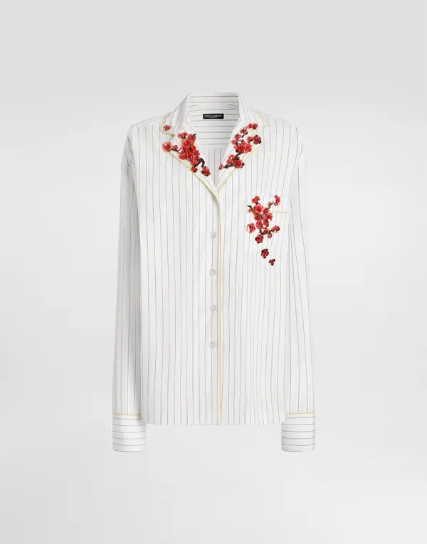 Dolce & Gabbana Striped Poplin Shirt - Multicolor