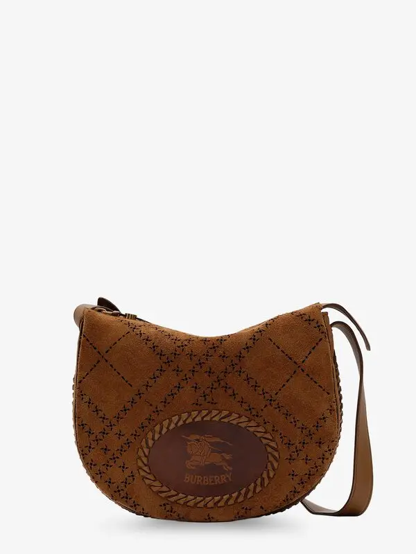 Burberry Tavistock Suede Shoulder Bag