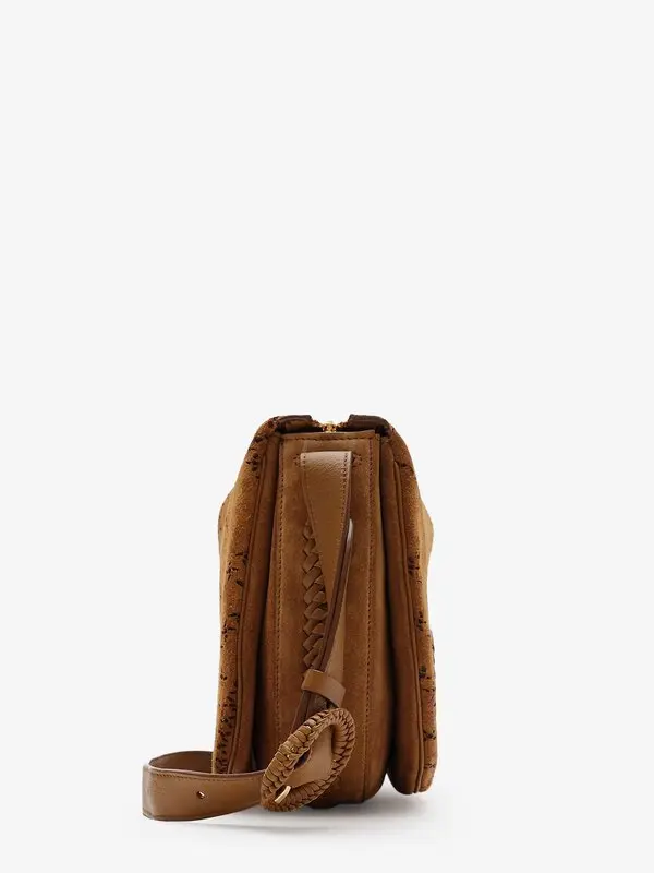 Burberry Tavistock Suede Shoulder Bag