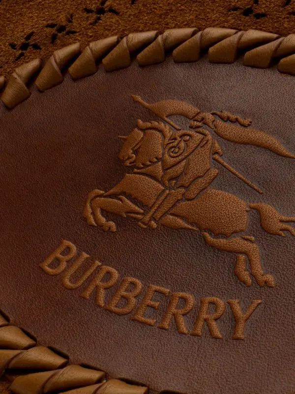 Burberry Tavistock Suede Shoulder Bag
