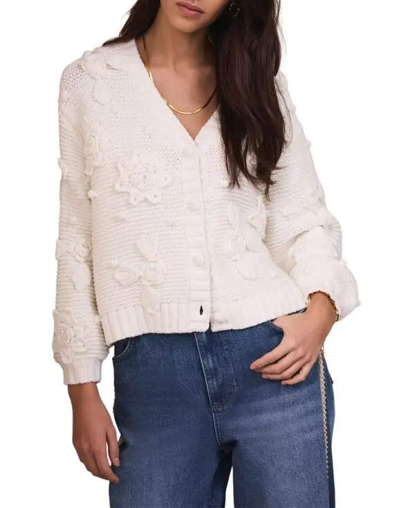 Mint Velvet Applique Flower Cardigan