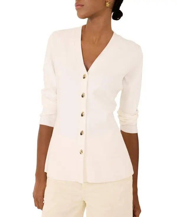 Mint Velvet V-neck Longline Cardigan With Button Detailing
