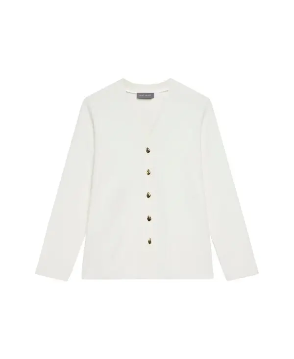 Mint Velvet V-neck Longline Cardigan With Button Detailing