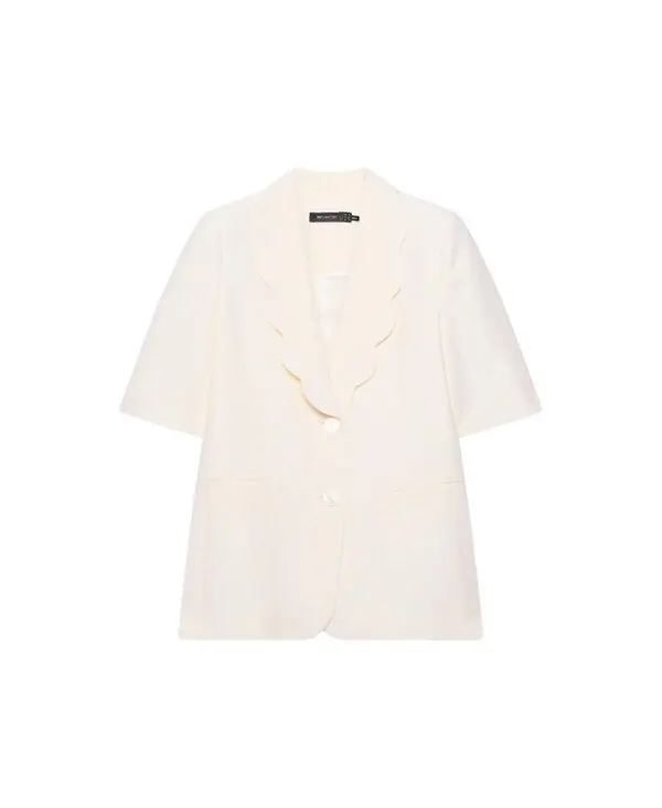 Mint Velvet Scallop Front Short Sleeve Blazer