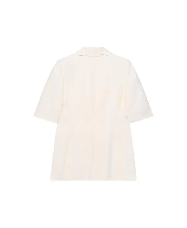 Mint Velvet Scallop Front Short Sleeve Blazer