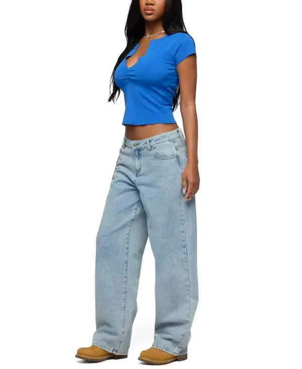 EDIKTED Andria V Neck Top