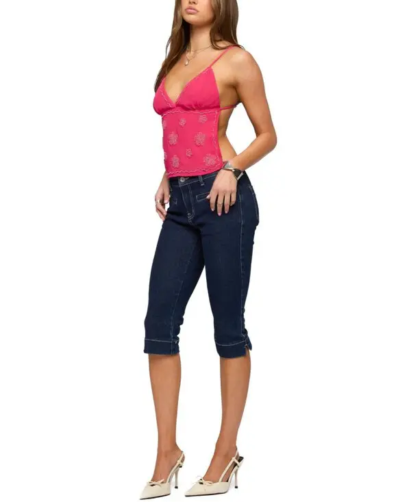 EDIKTED Kazi Floral Bead Top
