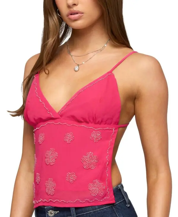 EDIKTED Kazi Floral Bead Top