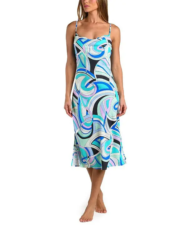 SUNSHINE 79 Studio Swirl Midi Dress Cover Up - Seafoam