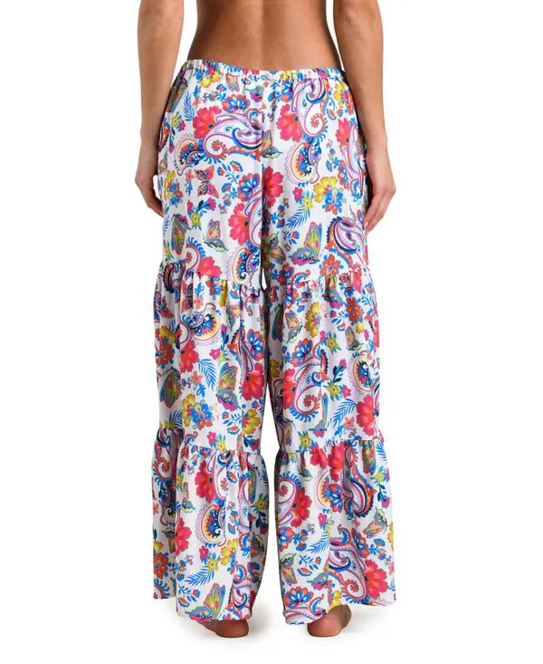 SUNSHINE 79 Butterfly High Rise Tiered Maxi Pants