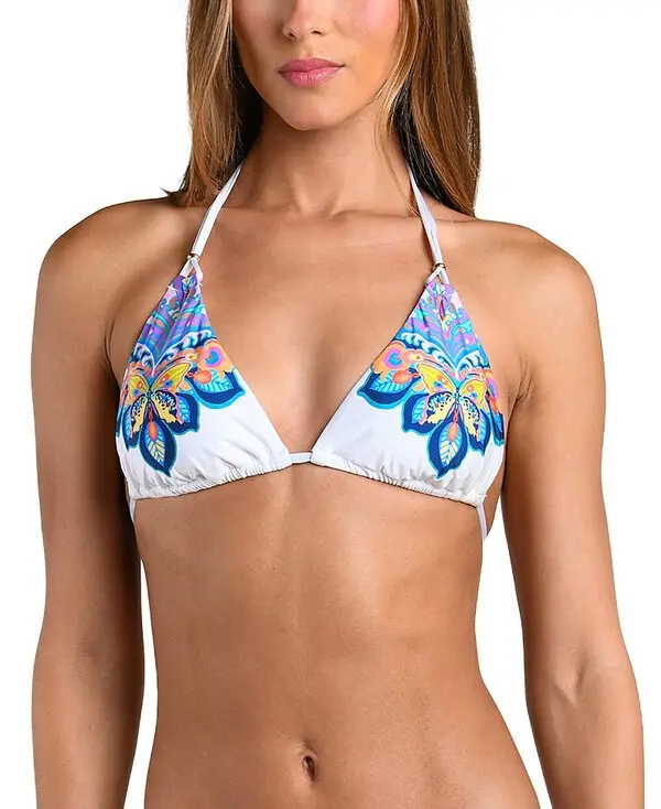SUNSHINE 79 Butterfly High Triangle Bikini Top - Multi