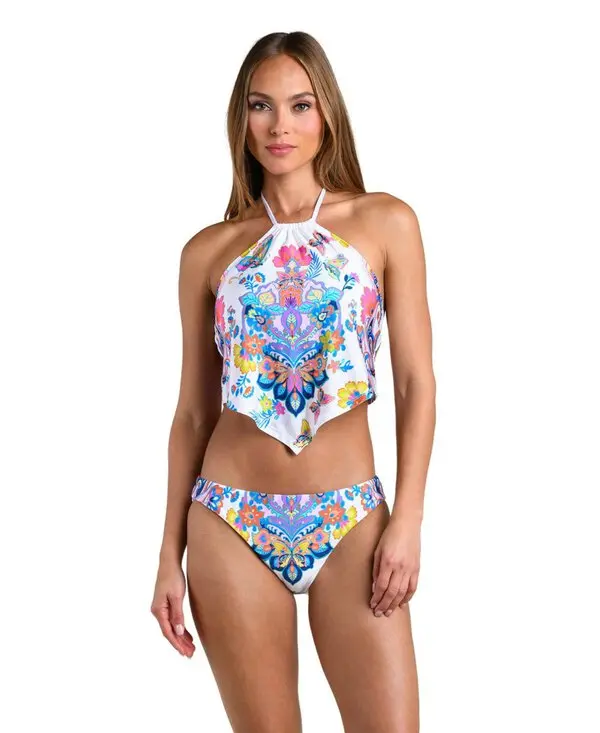 SUNSHINE 79 Butterfly Print Halterneck Bikini Top