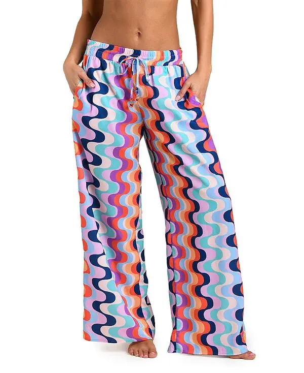 SUNSHINE 79 Untamed Tropics Printed Wide Leg Pants - Multi