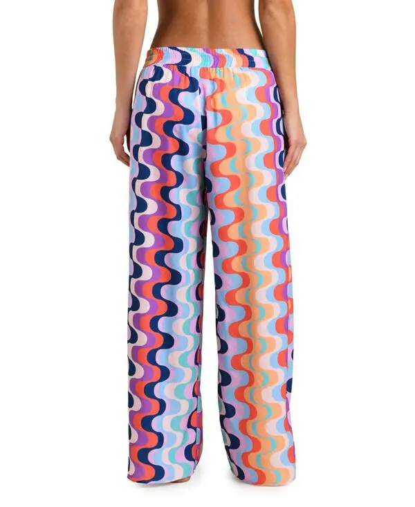 SUNSHINE 79 Untamed Tropics Printed Wide Leg Pants